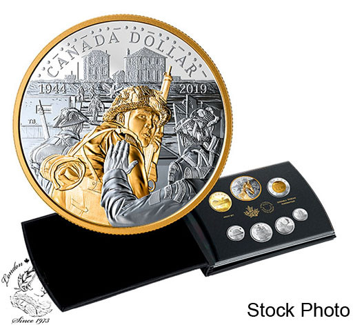 Canada: 2019 75th Anniversary of D-Day Pure Silver 7-Coin Proof Set ...