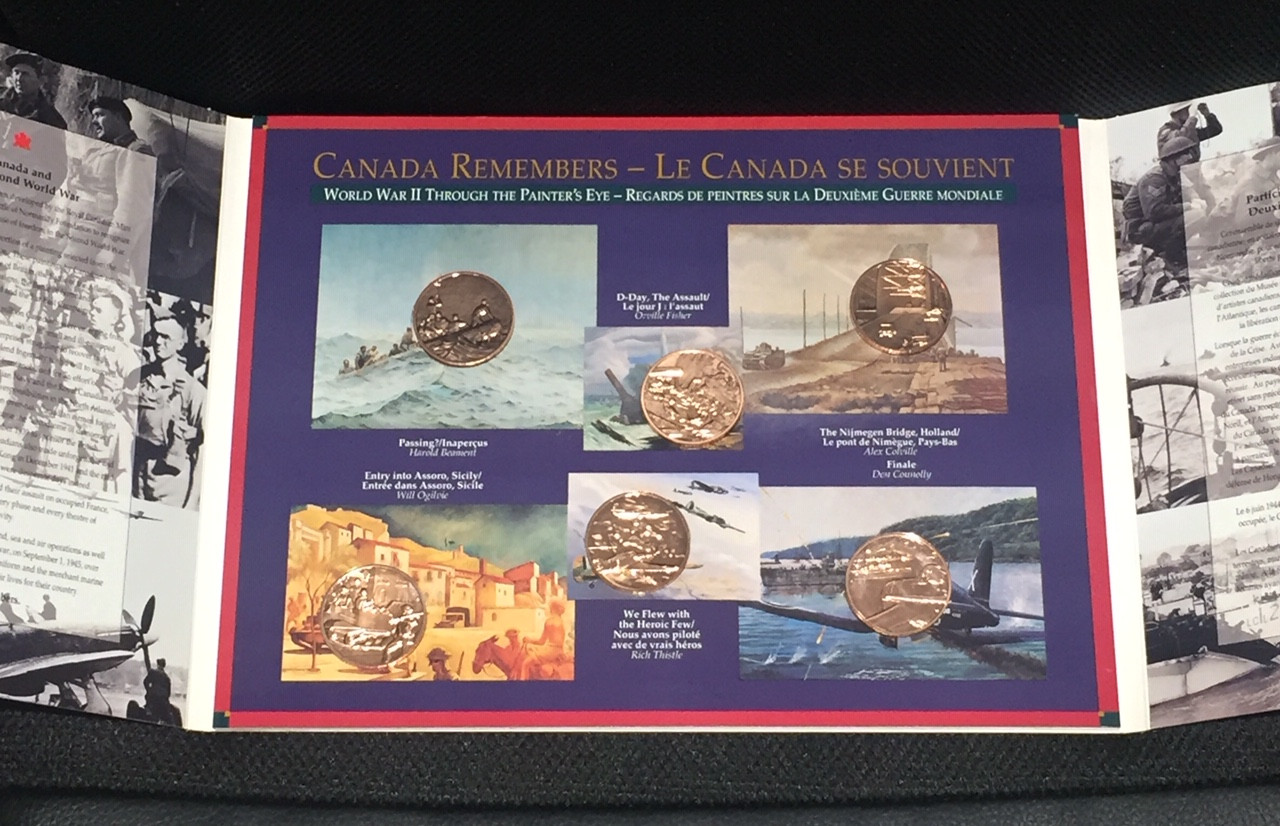 Canada: Canada Remembers Medallion Set WWII (6 Pieces) - London Coin ...