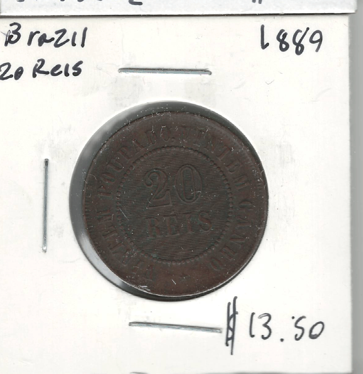 Brazil: 1889 20 Reis - London Coin Centre Inc.