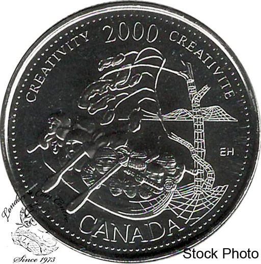 Canada: 2000 25 Cent October Creativity Proof Like - London Coin Centre ...