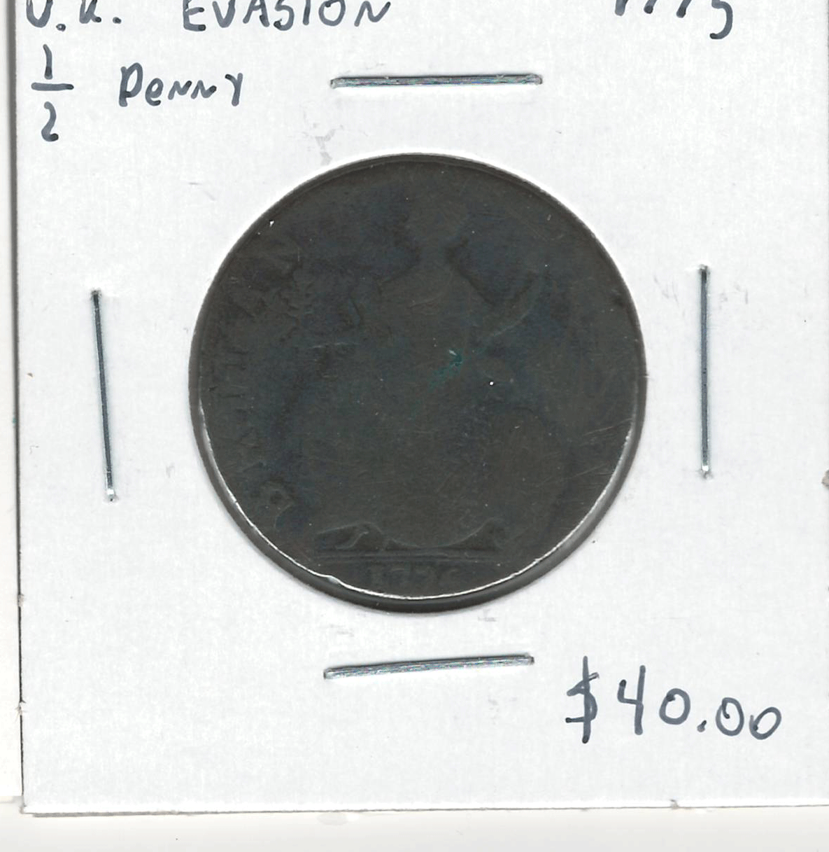 Great Britain: 1775 1/2 Penny Evasion - London Coin Centre Inc.