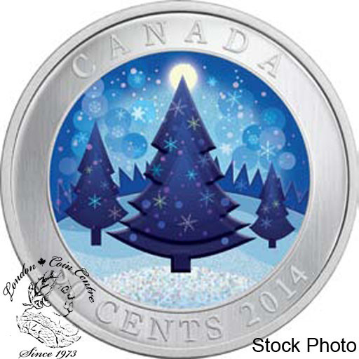 Canada: 2014 50 Cent Lenticular Christmas Tree Coin - London Coin ...