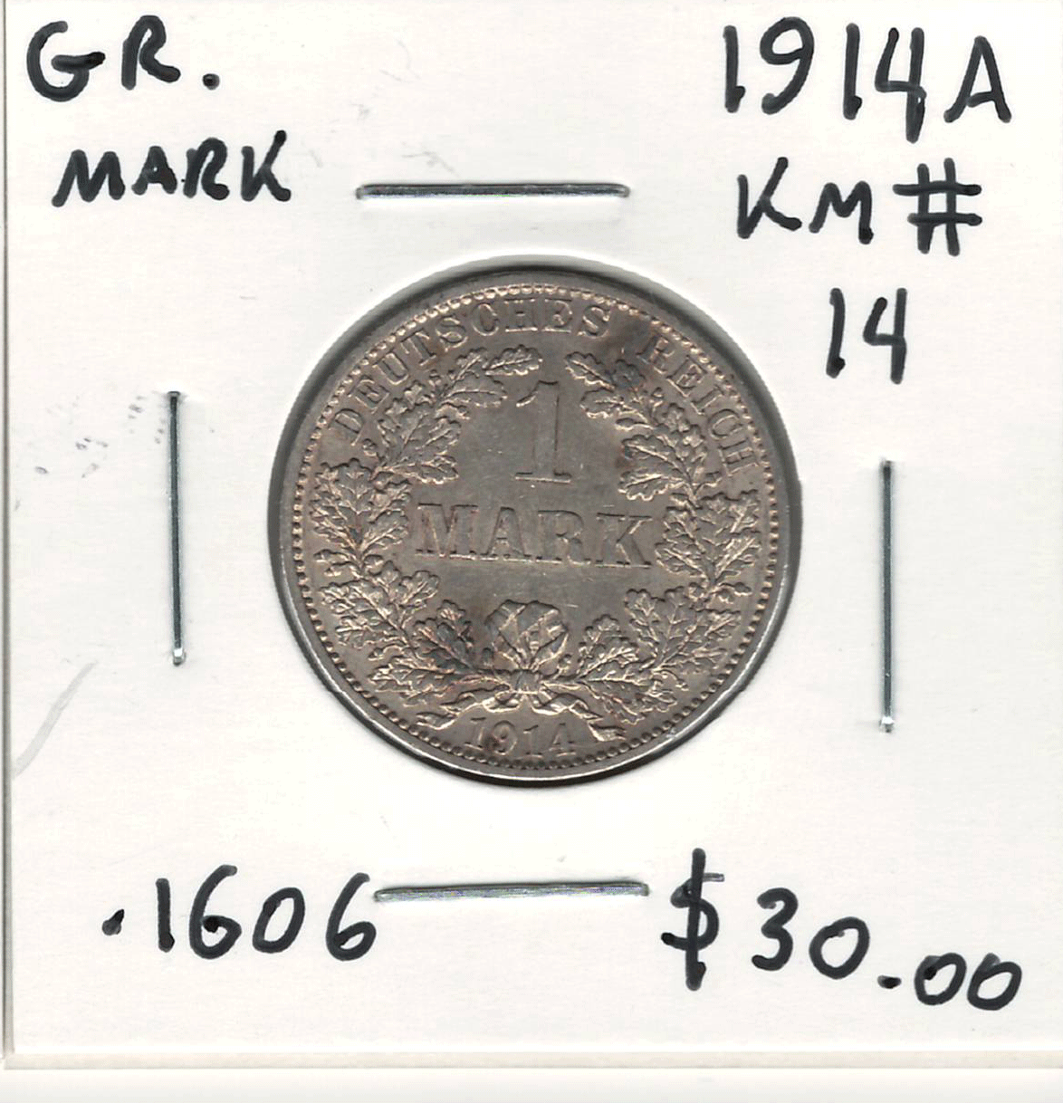 Germany: 1914A Mark - London Coin Centre Inc.