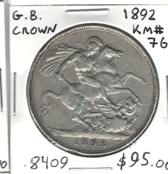 Great Britain: 1892 Crown #2 - London Coin Centre Inc.