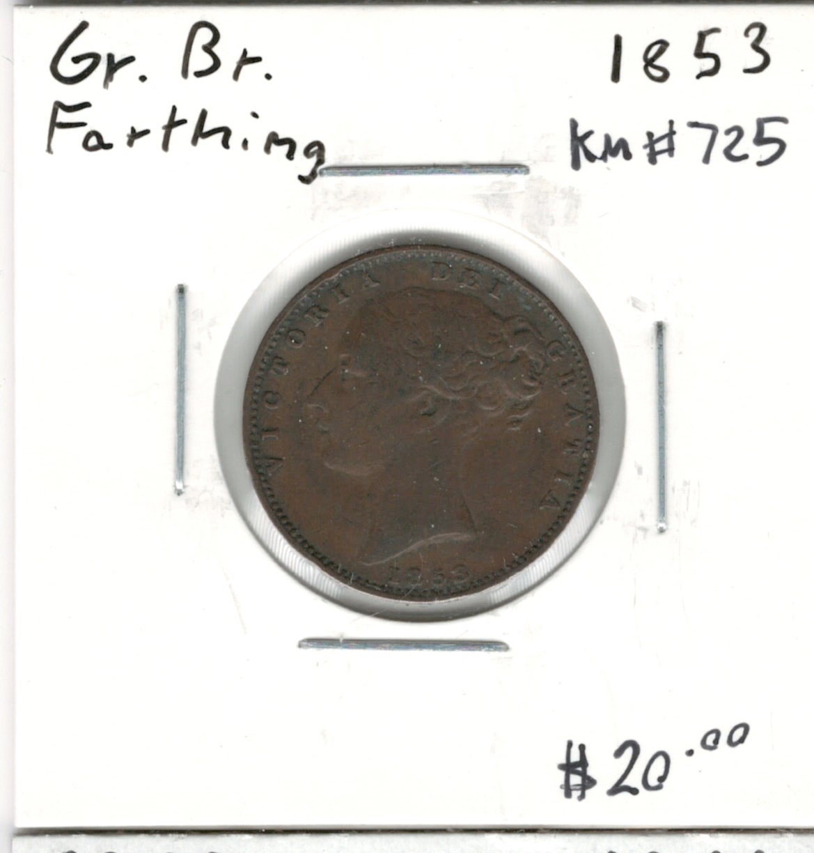 Great Britain: 1853 Farthing #3 - London Coin Centre Inc.