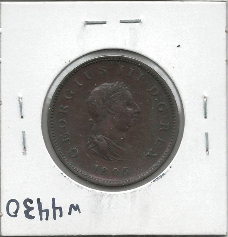 Great Britain: 1806 1/2 Penny #3 - London Coin Centre Inc.