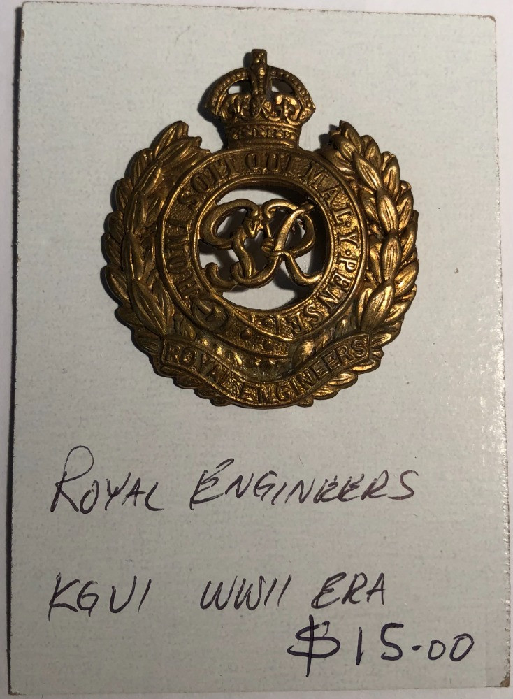 Great Britain: WWII Era Royal Engineers Cap Badge - London Coin Centre Inc.