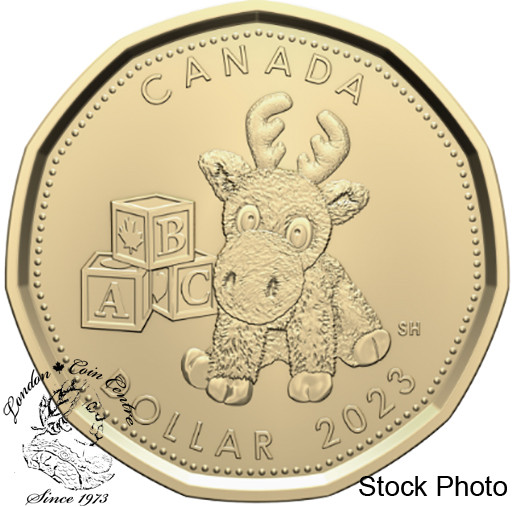 Canada: 2023 $1 Little Baby Moose Loonie Coin - London Coin Centre Inc.