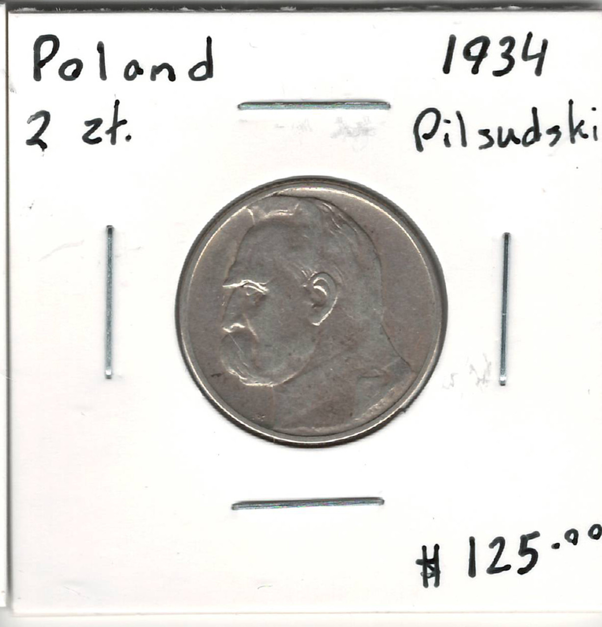 Poland: 1934 2 Zlotych Pilsudski - London Coin Centre Inc.