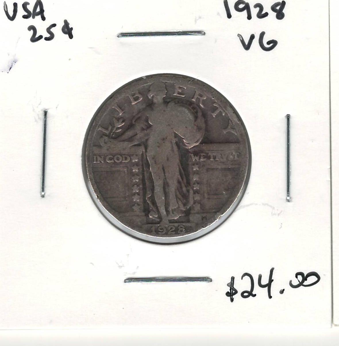 United States: 1928 25 Cent VG8 - London Coin Centre Inc.