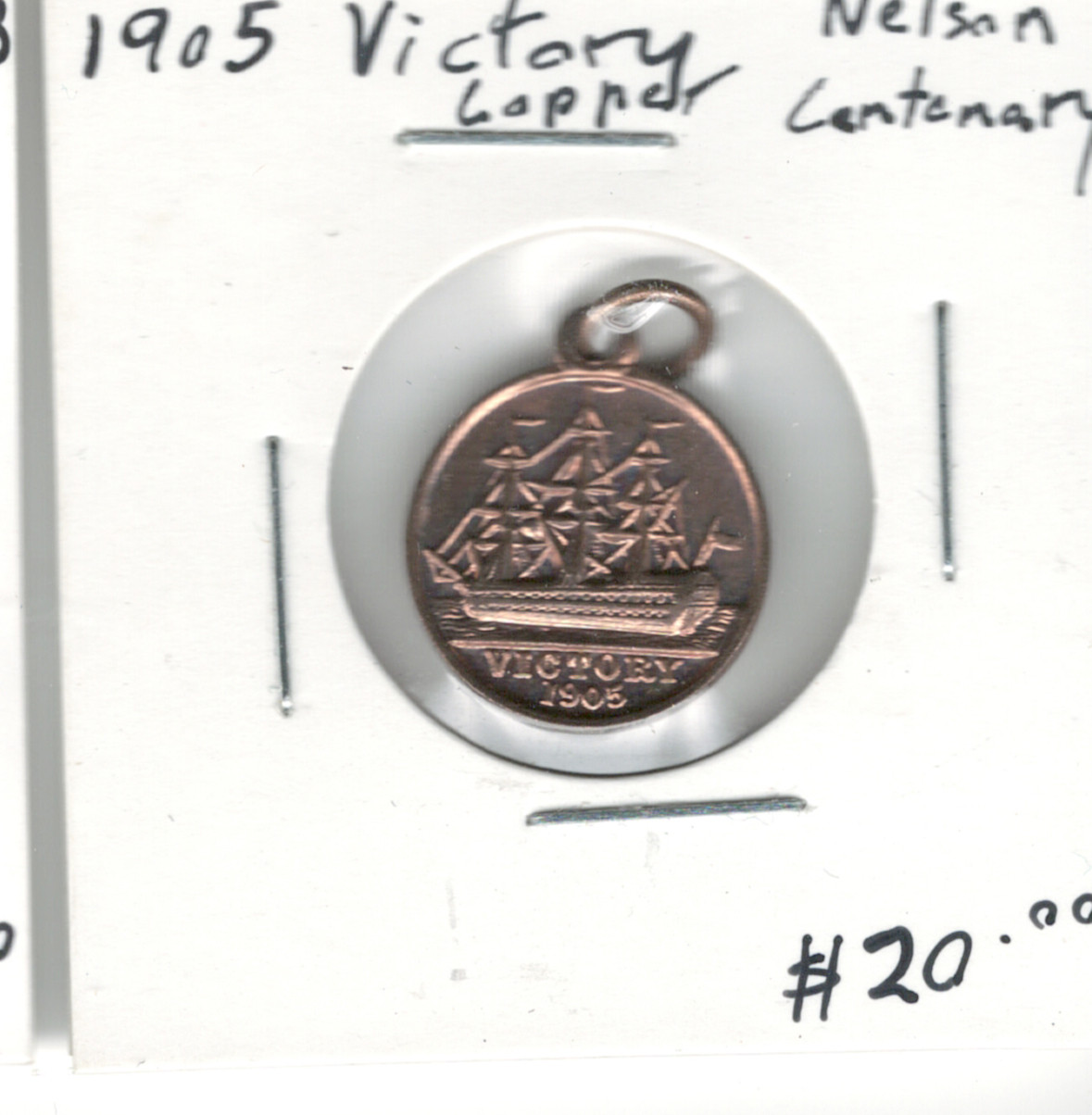 Canada: 1905 Nelson Centenary Victory Copper Medallion - London Coin ...