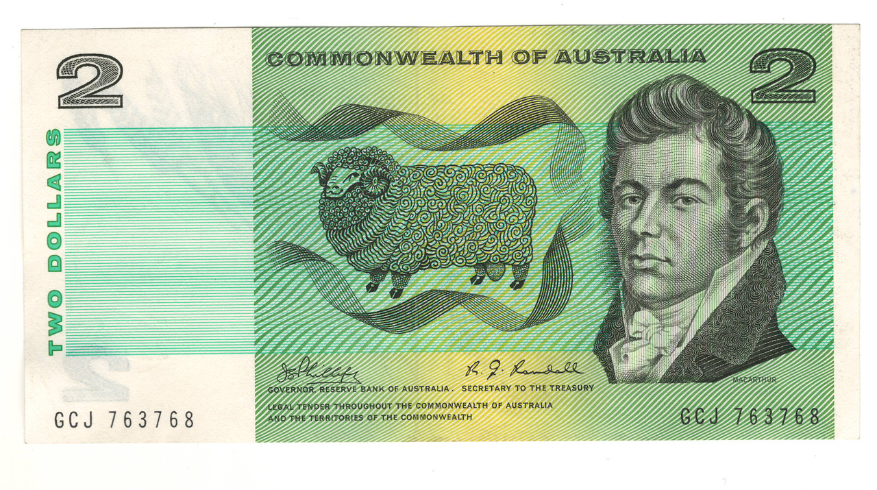 Australia: 1968 Two Dollar Banknote - London Coin Centre Inc.