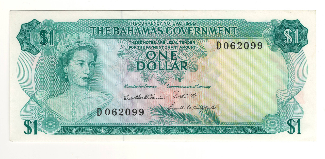 Bahamas: 1965 $1 Banknote - London Coin Centre Inc.