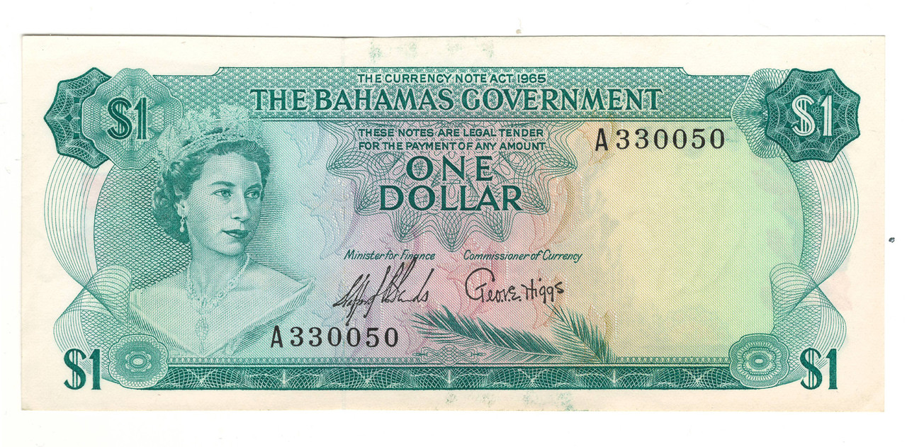 Bahamas: 1965 $1 Banknote - London Coin Centre Inc.