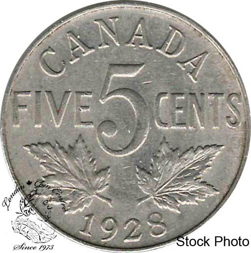 Canada: 1928 5 Cent EF40 - London Coin Centre Inc.