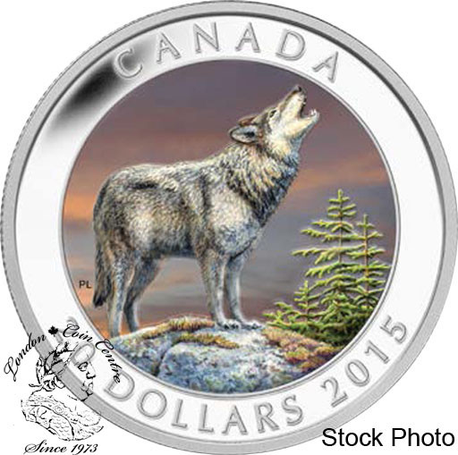 Canada: 2015 $20 Imposing Alpha Wolf Silver Coin - London Coin Centre Inc.
