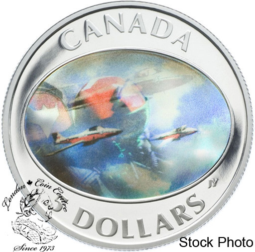 Canada: 2006 $5 Snowbirds Silver Hologram Coin & Stamp Set - London ...