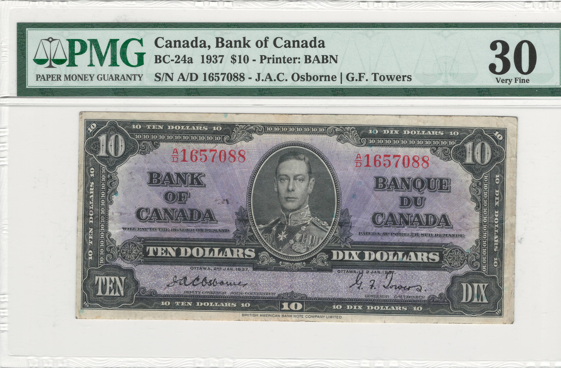BANKNOTES - Canada - Bank of Canada - Canadian 1937 Banknotes - Page 4 ...