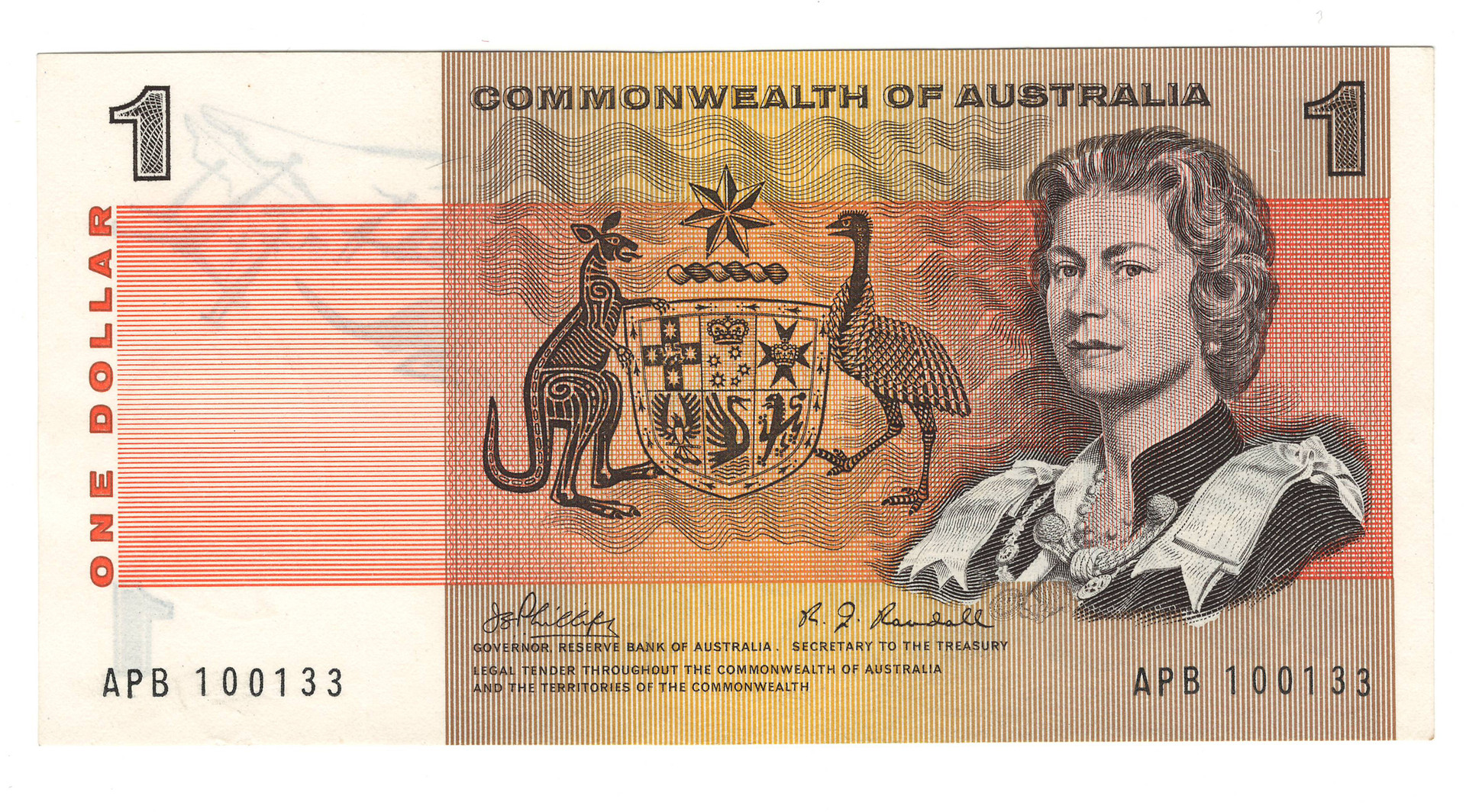 Australia: 1969 One Dollar Banknote - London Coin Centre Inc.