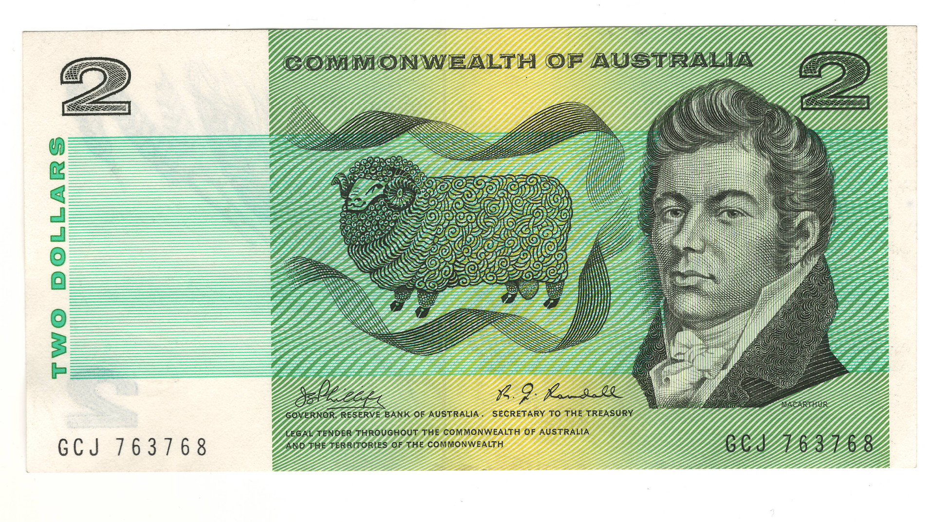 Australia: 1968 Two Dollar Banknote - London Coin Centre Inc.