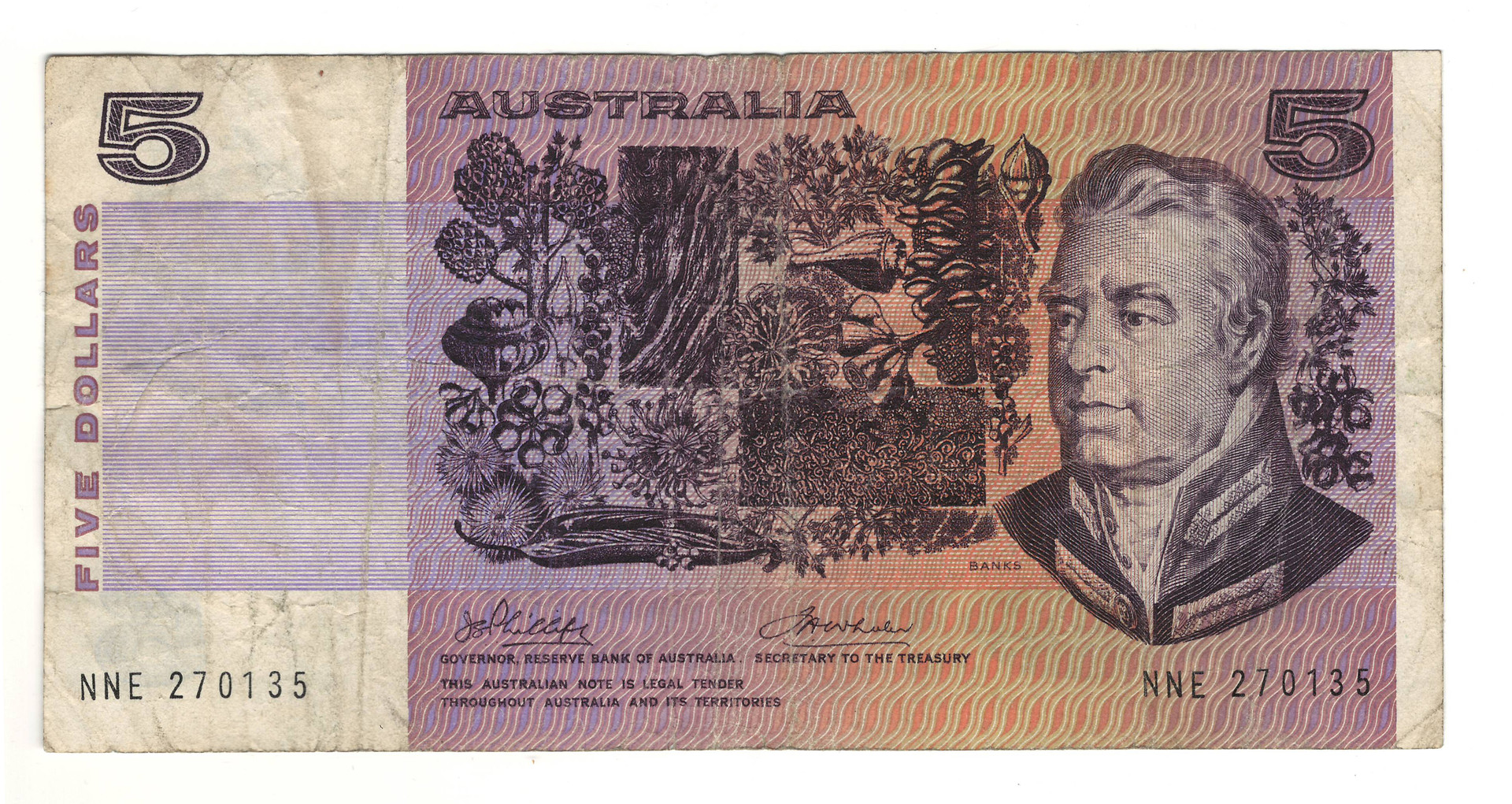 Australia: 1972 Five Dollar Banknote - London Coin Centre Inc.