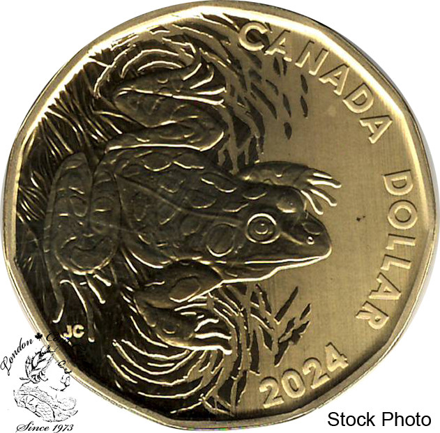 Canada: 2024 $1 Loonie Northern Leopard Frog Specimen Coin - London ...