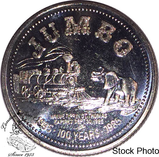 Canada: 1885-1985 Jumbo The Elephant City of St Thomas Trade Dollar ...