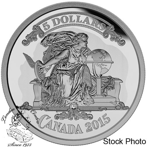 Canada: 2015 $5 Bank Note Series - Canadian Banknote Vignette Silver ...