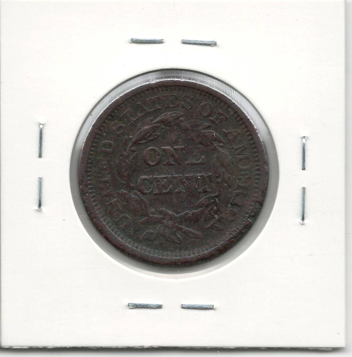 United States: 1850 1 Cent F12 Corrosion - London Coin Centre Inc.