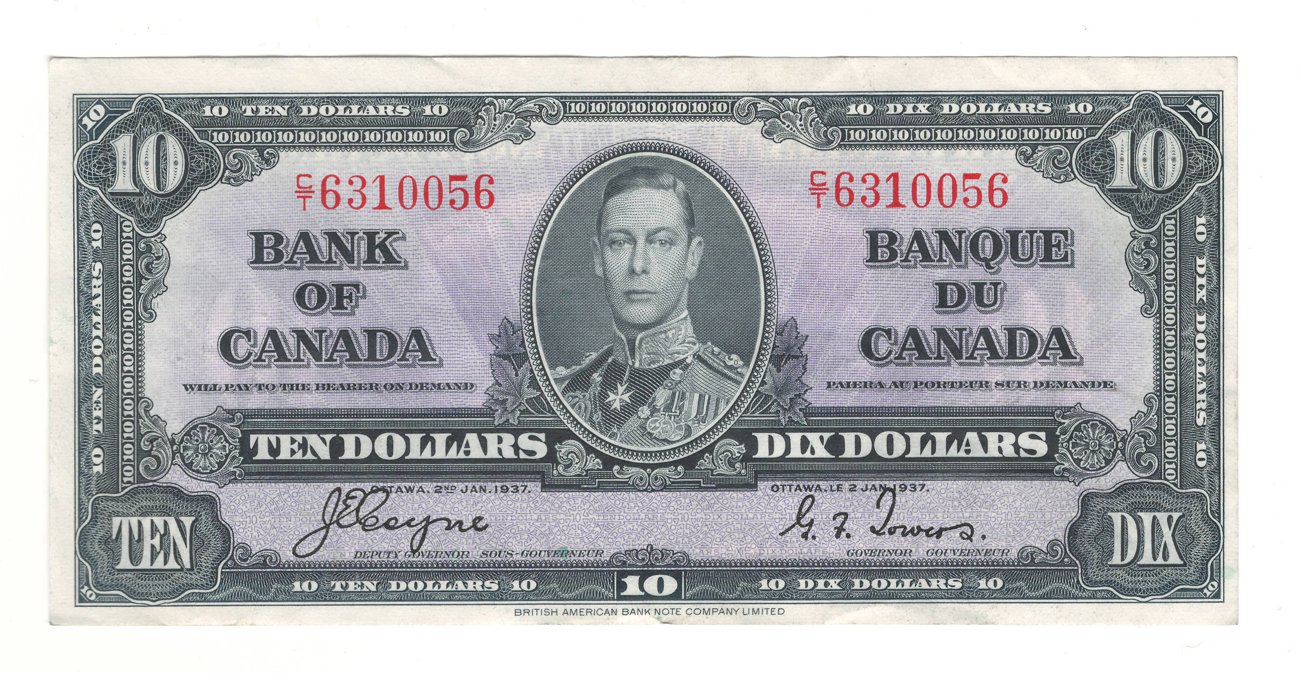 BANKNOTES - Canada - Bank of Canada - Canadian 1937 Banknotes - Page 1 ...