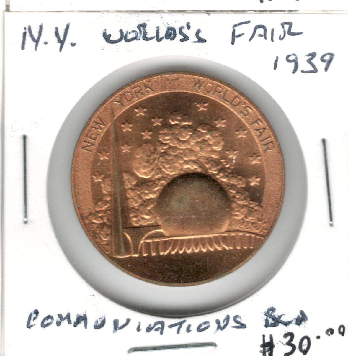 United States: 1939 New York World's Fair Token - London Coin Centre Inc.
