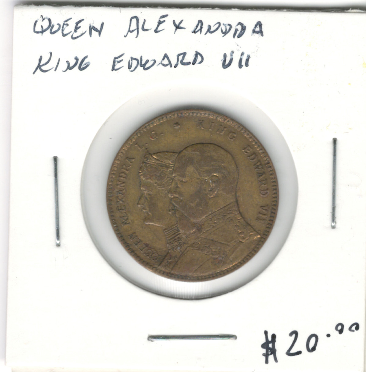 Great Britain: Queen Alexandra King Edward VII Token - London Coin ...