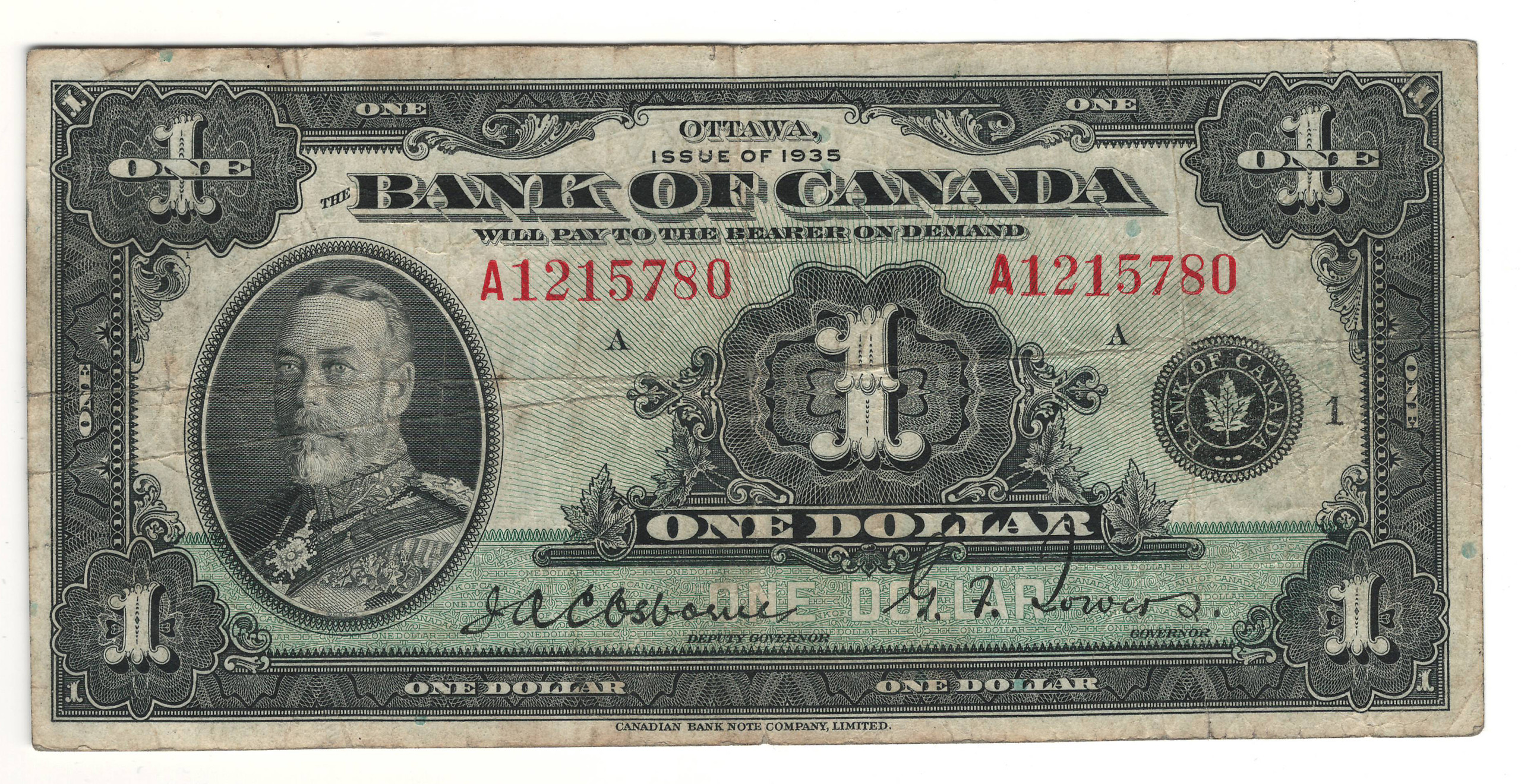 BANKNOTES - Canada - Bank of Canada - Canadian 1935 Banknotes - Page 1 ...