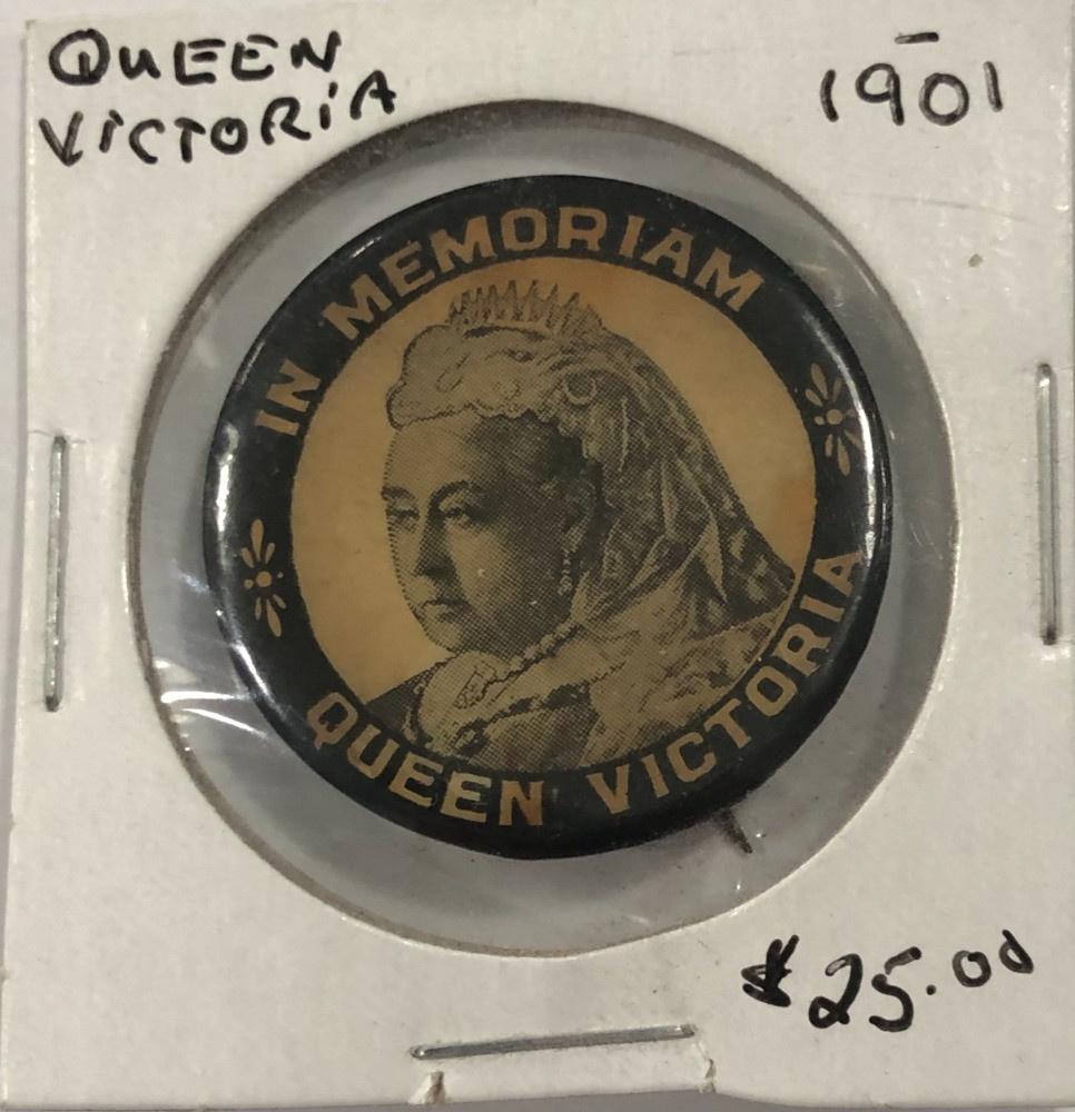 Great Britain: 1901 In Memoriam Queen Victoria Pin - London Coin Centre ...