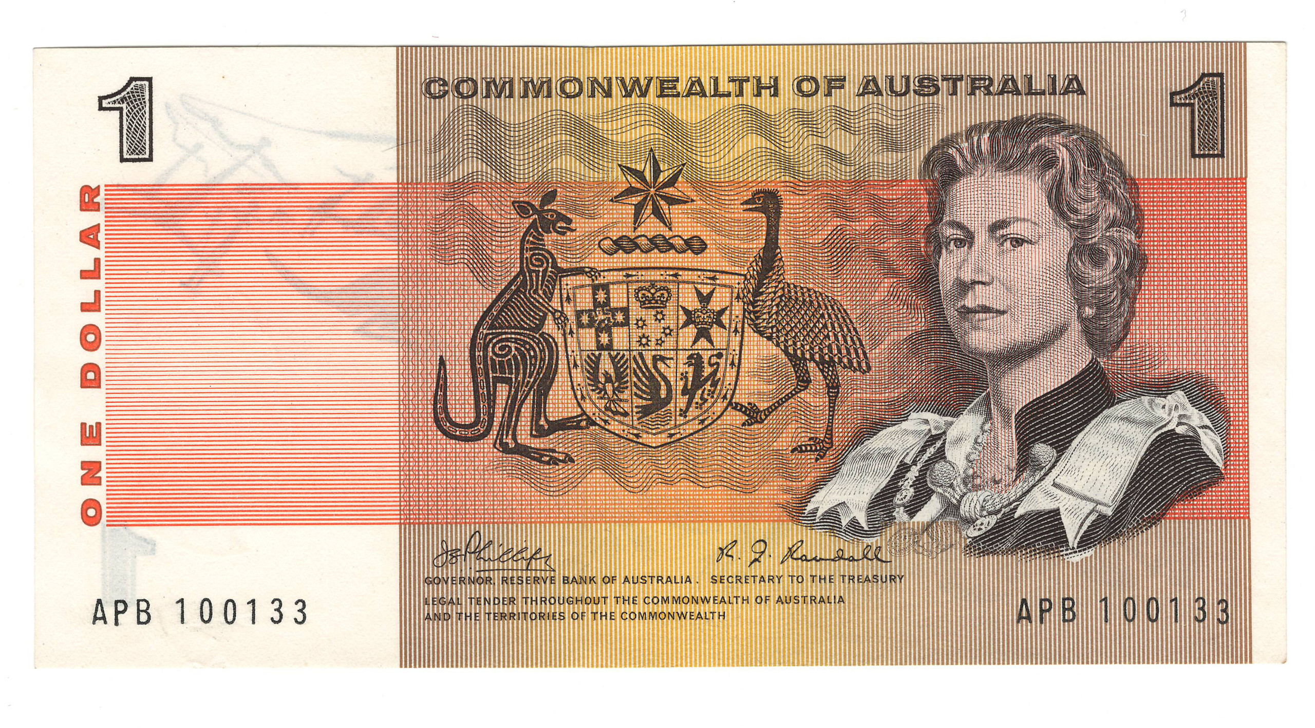 Australia: 1969 One Dollar Banknote - London Coin Centre Inc.