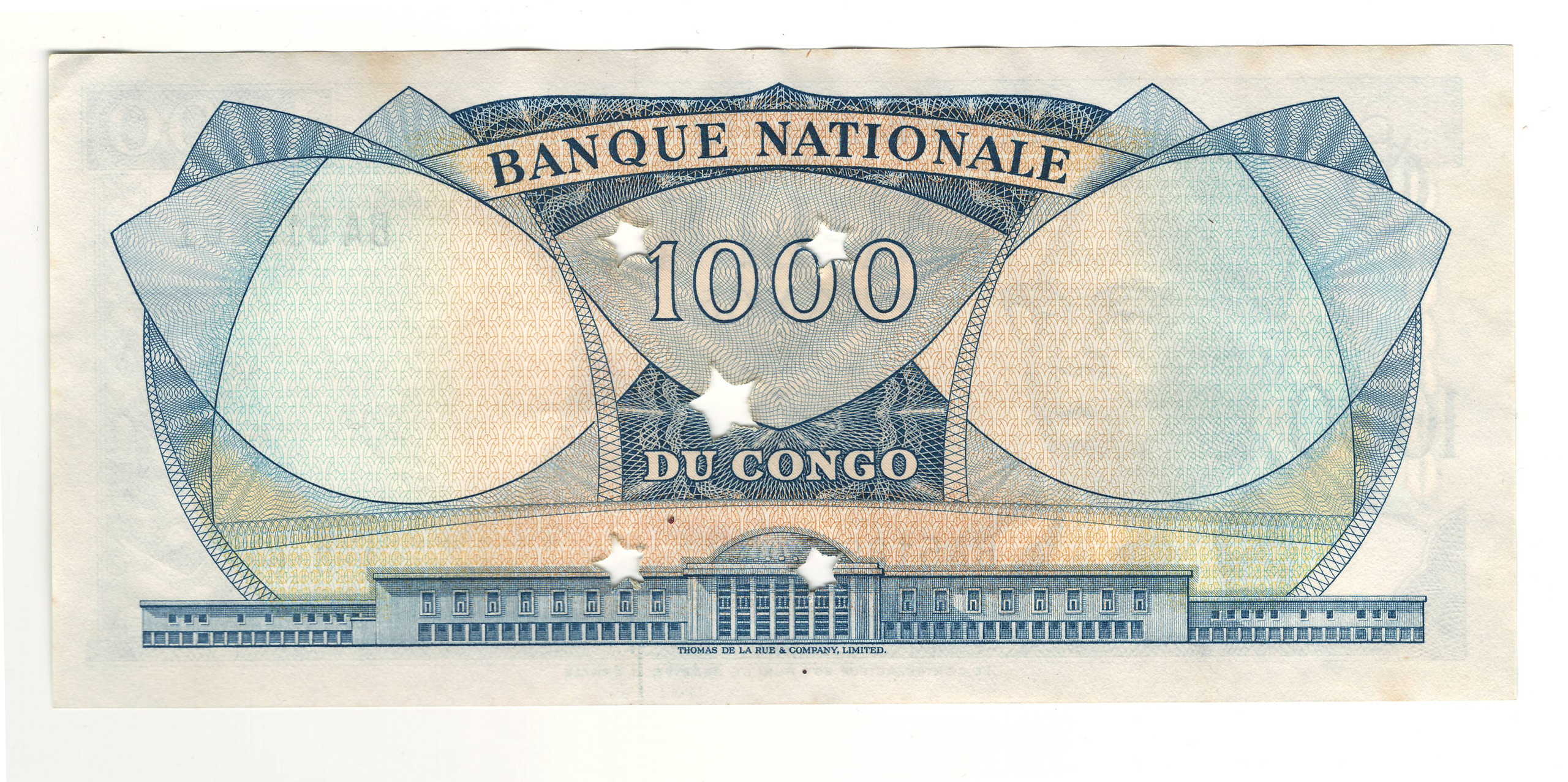 Congo: 1964 1000 Francs Banknote - London Coin Centre Inc.