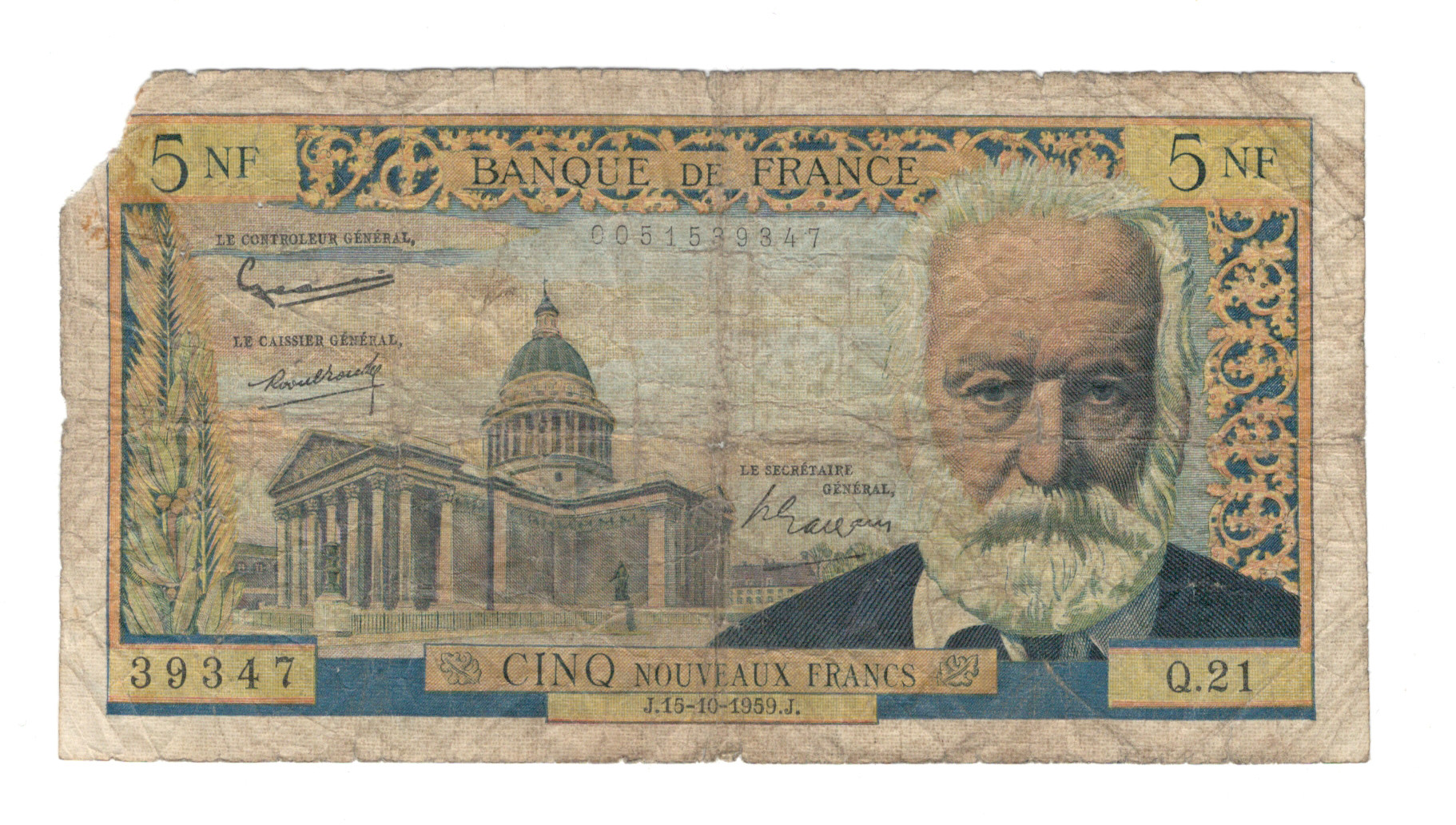 France: 1959 5 Francs Banknote - London Coin Centre Inc.