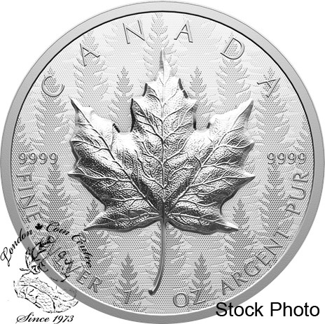 Canada: 2024 $20 Ultra High Relief Silver Maple Leaf - Pine Tree 1 oz ...