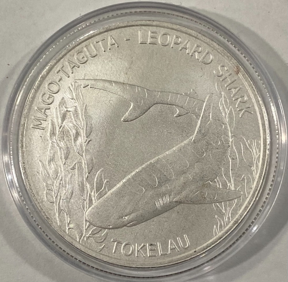 Tokelau: 2018 $5 Leopard Shark 1 oz Silver Coin - London Coin Centre Inc.