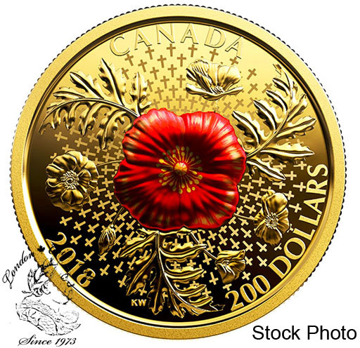 Canada: 2018 $2 Toonie Armistice Poppy BU Non-coloured Coin - London ...