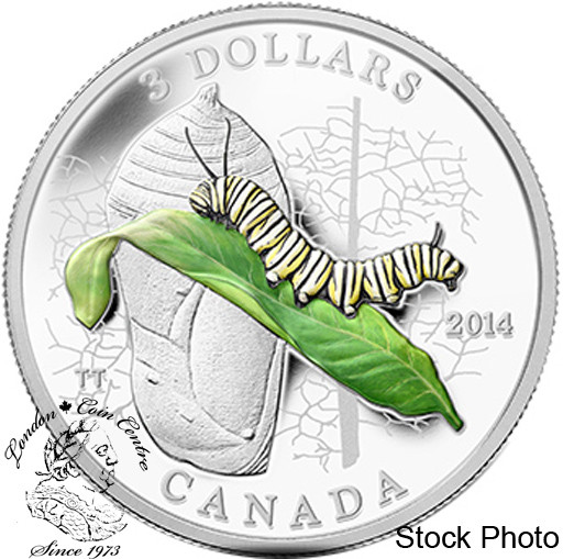 Canada: 2014 $3 Animal Architects: Caterpillar and Chrysalis Pure ...