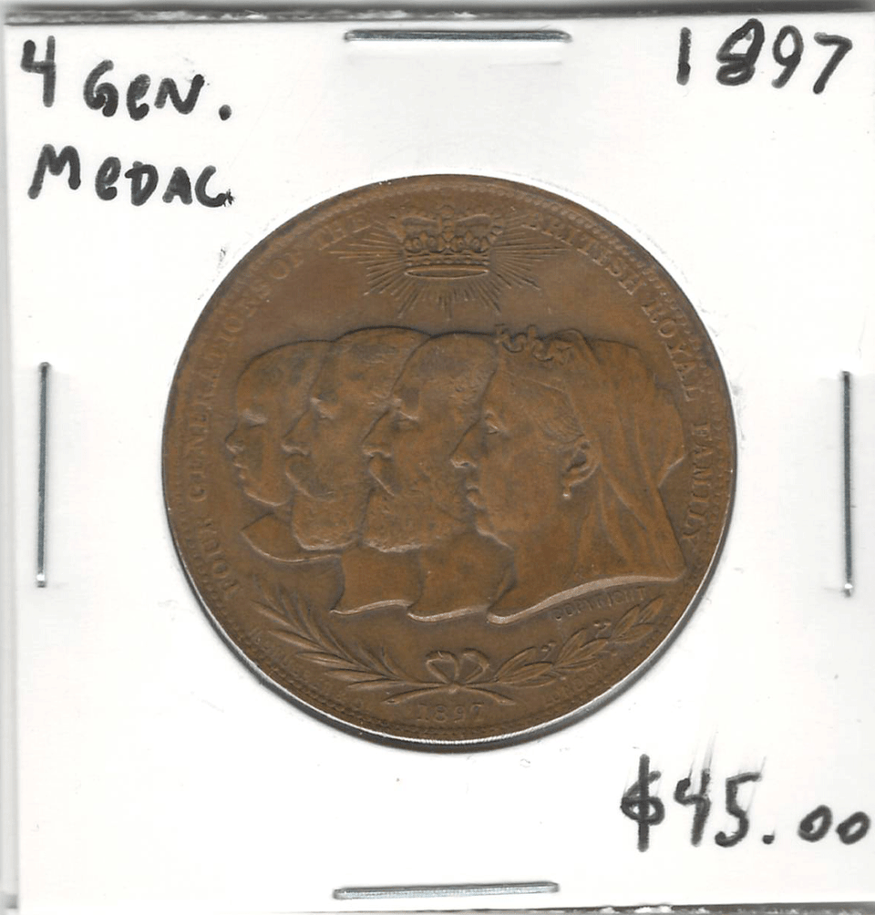 Great Britain: 1897 4 Generations Jubilee Medal - London Coin Centre Inc.