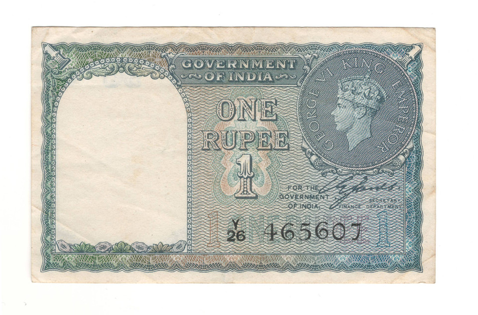India: 1940 Rupee Banknote - London Coin Centre Inc.