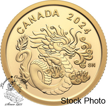 Canada: 2024 $8 Spirit Dragon Pure Gold Coin - London Coin Centre Inc.