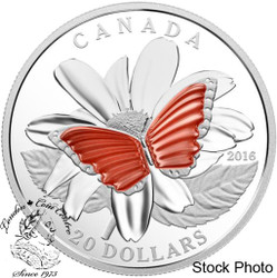 Canada: 2016 $20 The Colourful Wings of a Butterfly Silver Coin ...