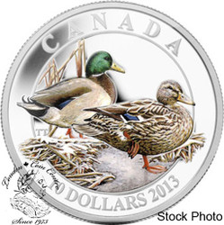Canada: 2013 $10 Mallard Ducks Pure Silver Coin - London Coin Centre Inc.