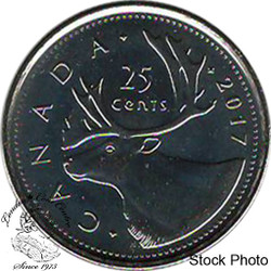 Canada: 2017 Caribou 25 Cent BU Coin - London Coin Centre Inc.