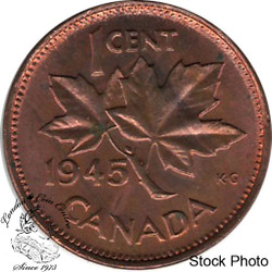 Canada: 1945 1 Cent MS62 Red & Brown - London Coin Centre Inc.