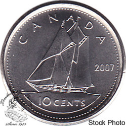 Canada: 2007 10 Cent Logo Straight 7 Proof Like - London Coin Centre Inc.