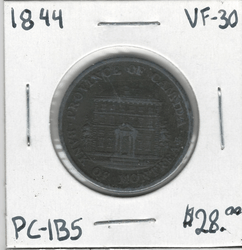 Bank of Montreal: 1844 Half Penny Token PC-1B5 VF30 Lot#2 - London Coin ...